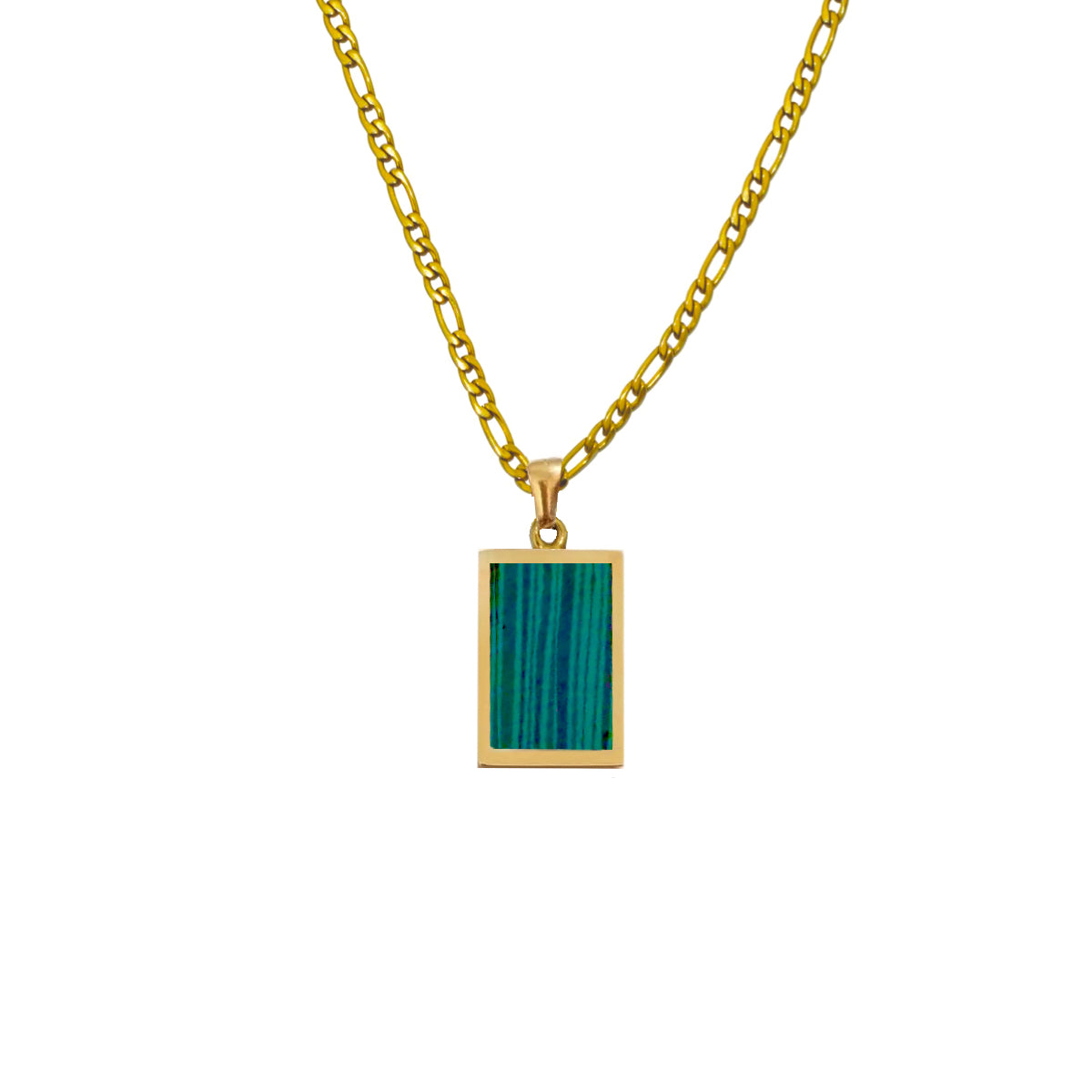 Women's Gold Axel Rectangular Pendant Necklace – eljae